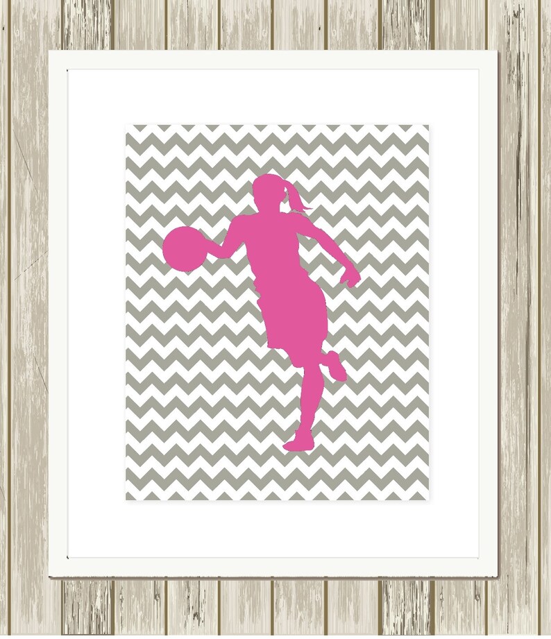 Girls Basketball Wall Art Girls Sports Art Basketball Girls - Etsy