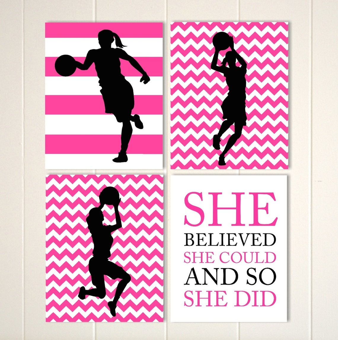 Basketball Girls Wall Art Girls Room Decor Teen Girl Gift - Etsy