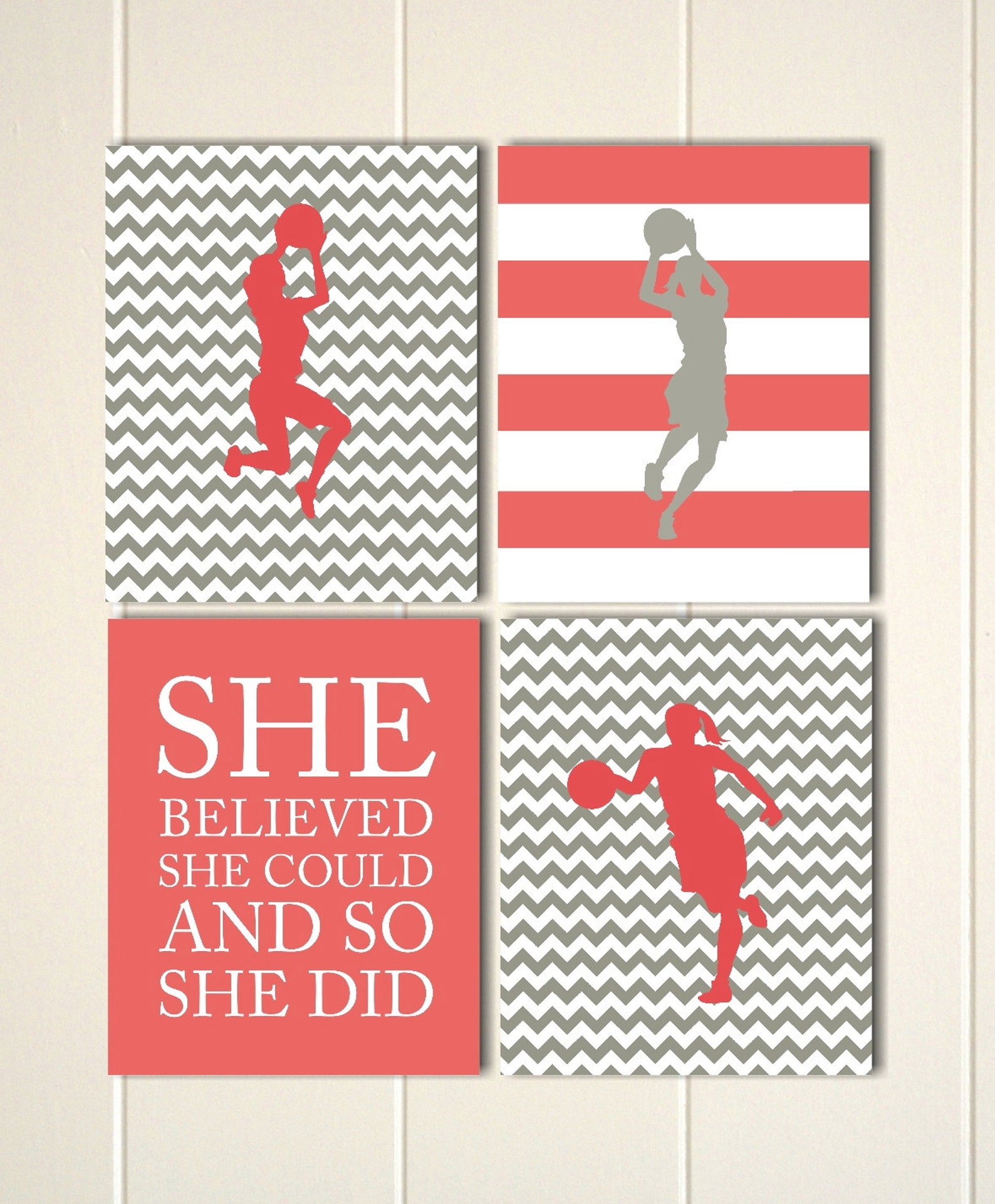Girls Wall Art, Basketball, Dorm Poster, Girls Motivational Art, Girls ...
