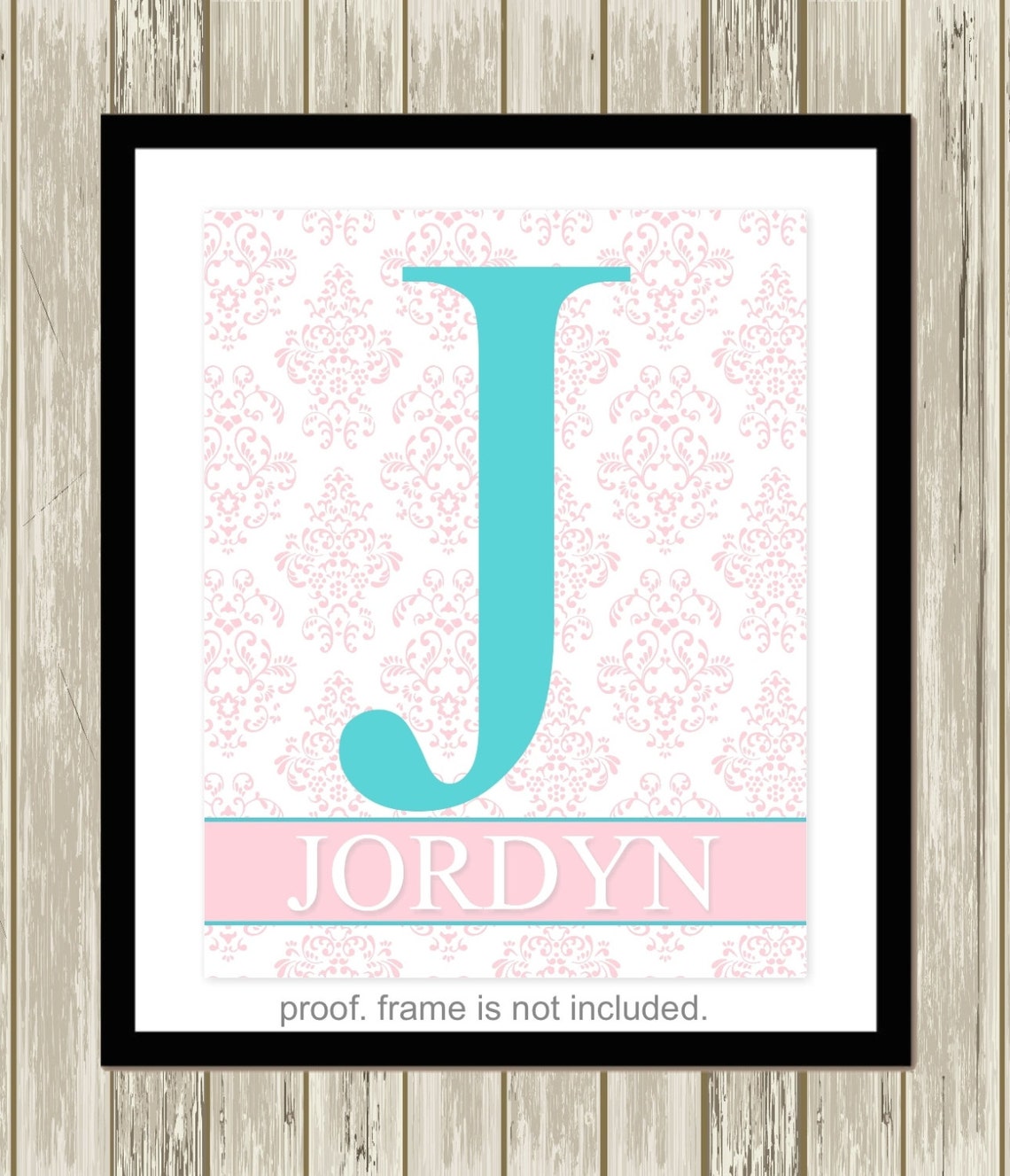 Girls Wall Art Monogram Art Girls Custom Gift Baby Girl | Etsy