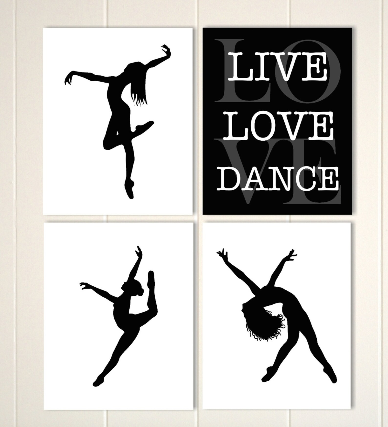 Modern dance art Girls dance decor dance wall art girls | Etsy