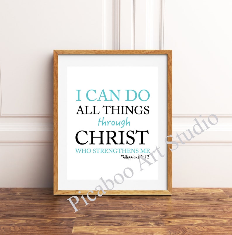 Teal and Black Room Decor Softball Pitcher Bible Verse Art - Etsy