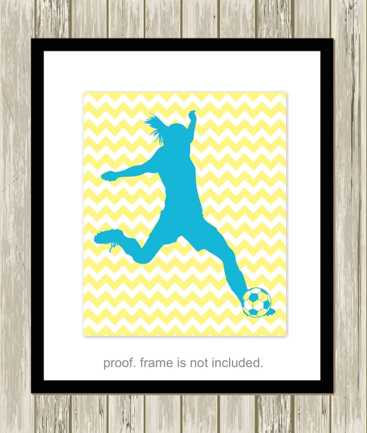 Girls soccer wall art soccer room decor girl swimmer wall | Etsy