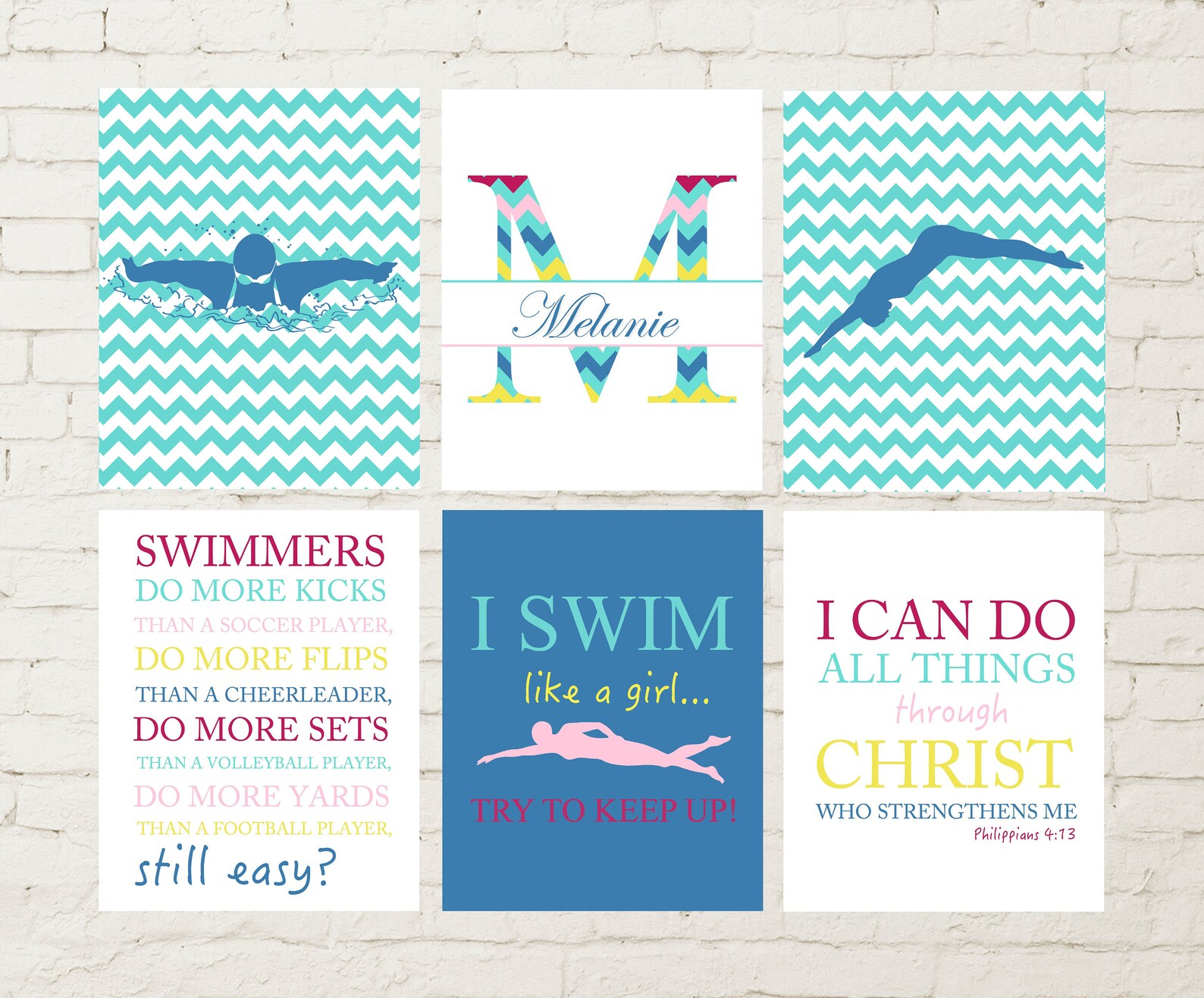 Swimmer Wall Art Swim Team Swimmer Gift Swimming Gift for - Etsy