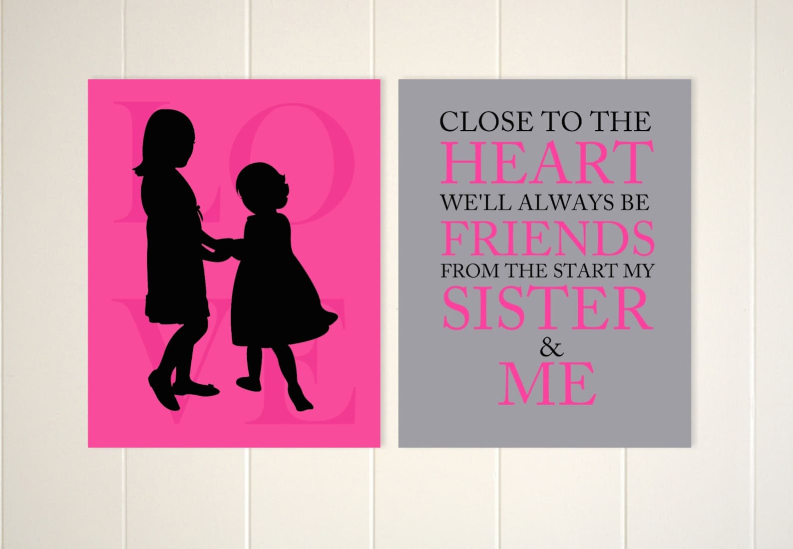 Sisters Inspirational Quote Sisters Wall Art Sisters Shared - Etsy
