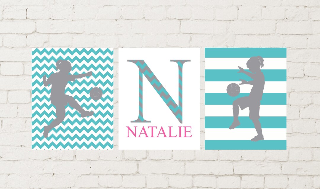 Soccer Gift Girls Soccer Theme Room Decor Motivational Art - Etsy