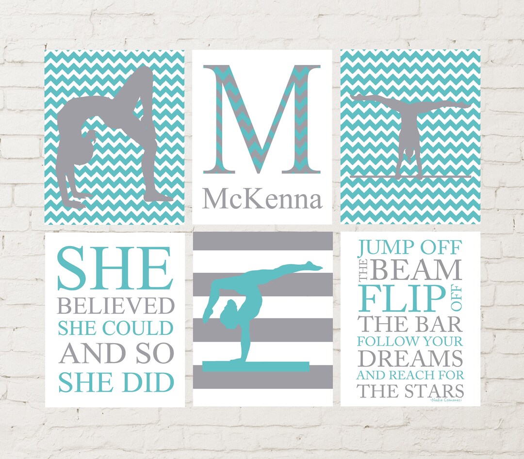 Gymnastics Quotes, Pre Teen Girl Wall Art, Gymnastics Wall Art ...