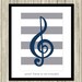 Musical Theme Wall Art, Treble Clef Wall Art, Musical Notes, Baby Boy ...