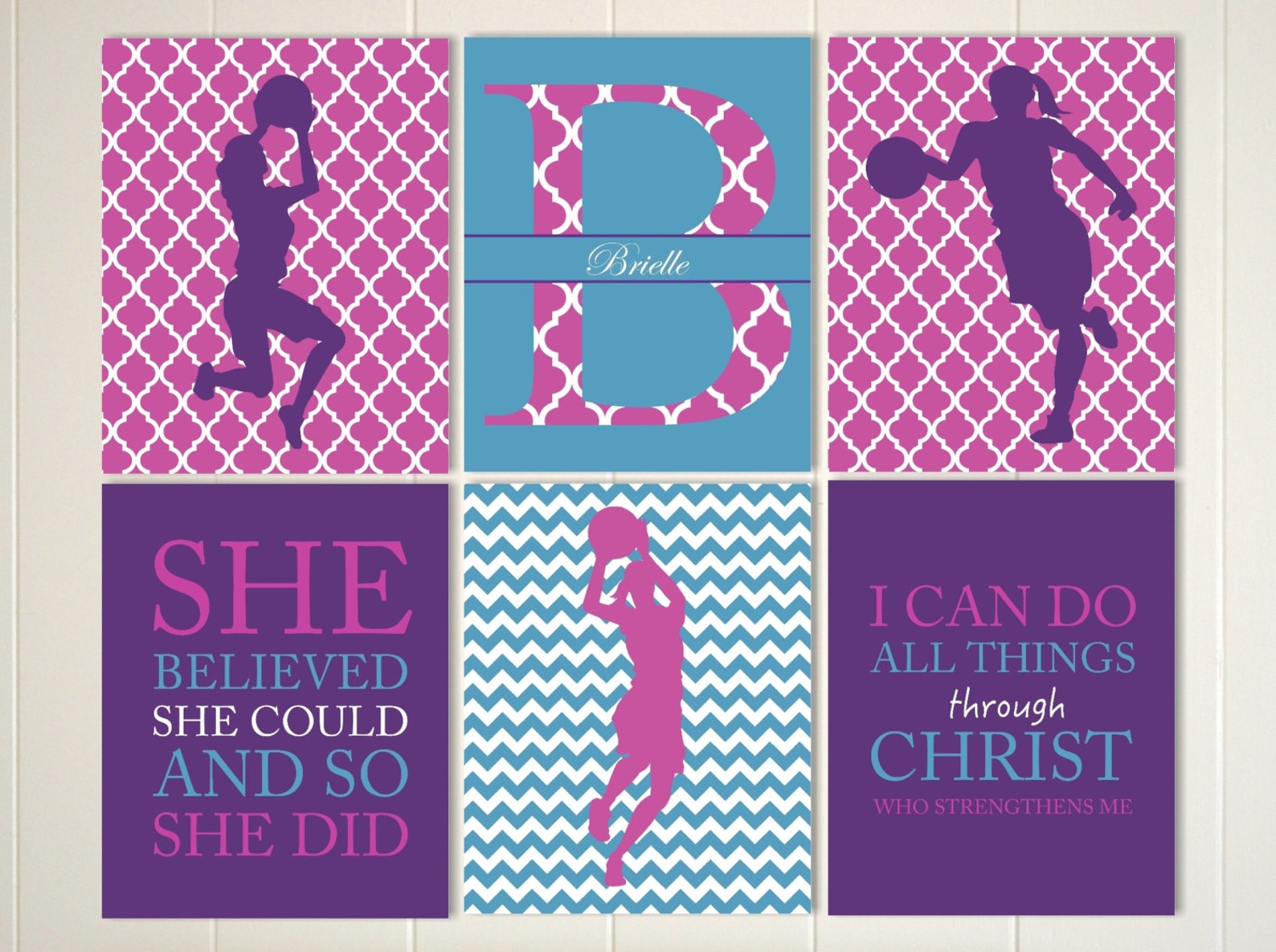 Basketball Room Decor Basketball Player Girls Wall Art - Etsy