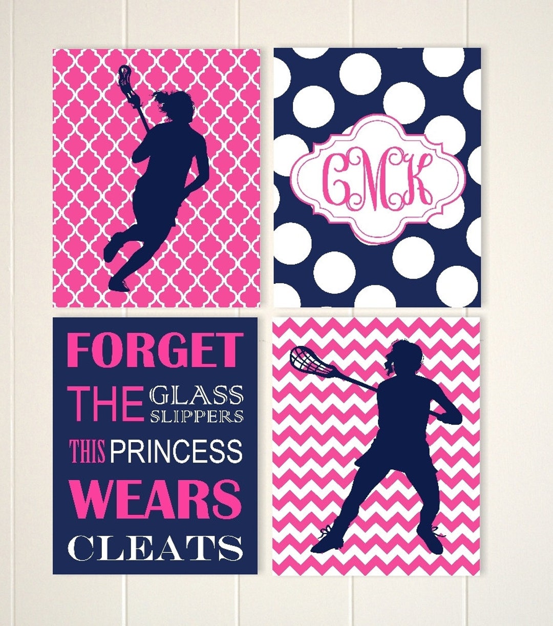 Monogram, Girls Lacrosse Wall Art, Lacrosse Room Decor, Girls Sports ...