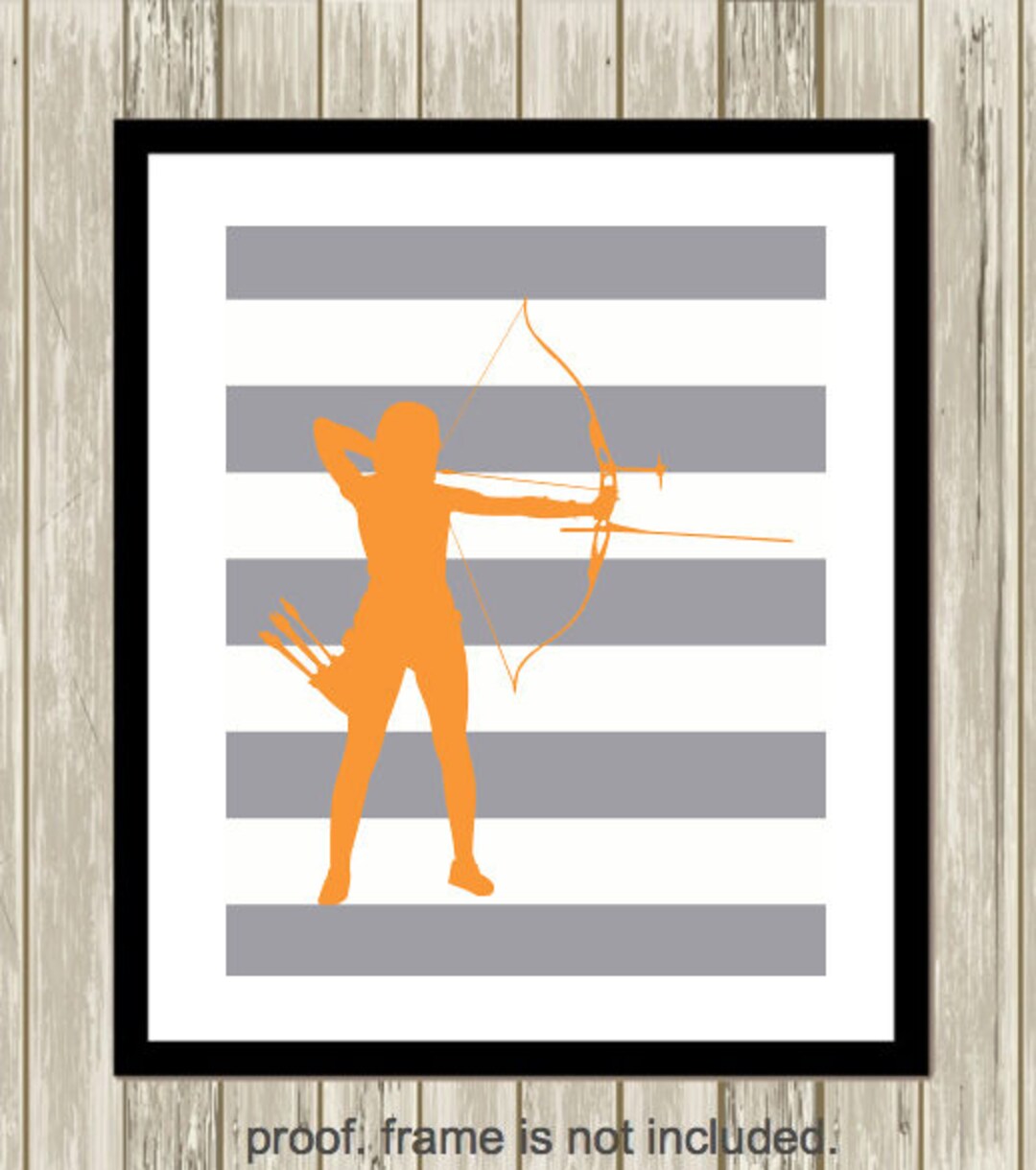 Archery Wall Art, Girls Wall Art, Inspirational Sports Art, Kids Art ...