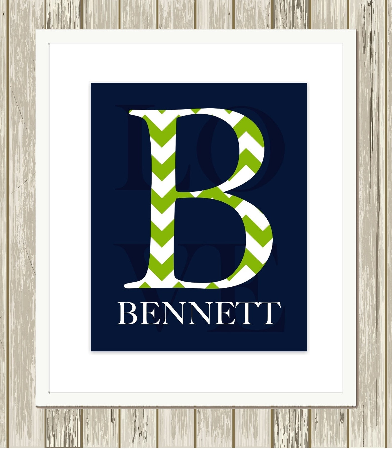 Toddler Boy Monogram Art Baby Boy Nursery Nursery Art - Etsy