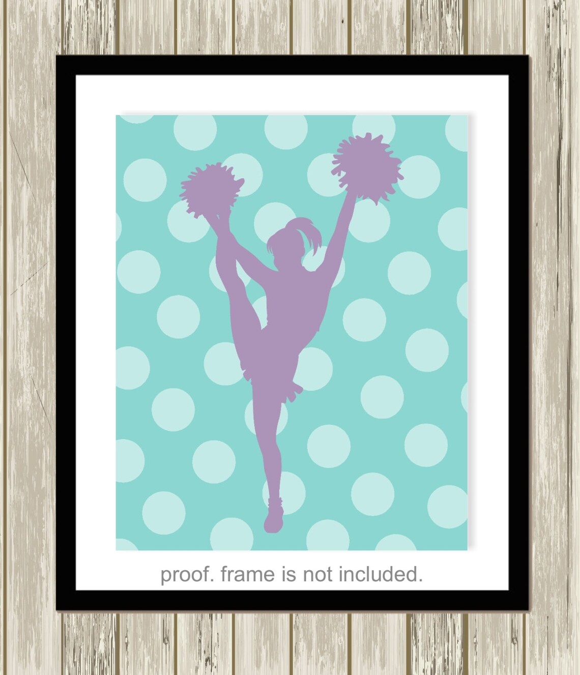 Cheer Leader Wall Art Pom Poms Gymnastics Wall Art Dance | Etsy