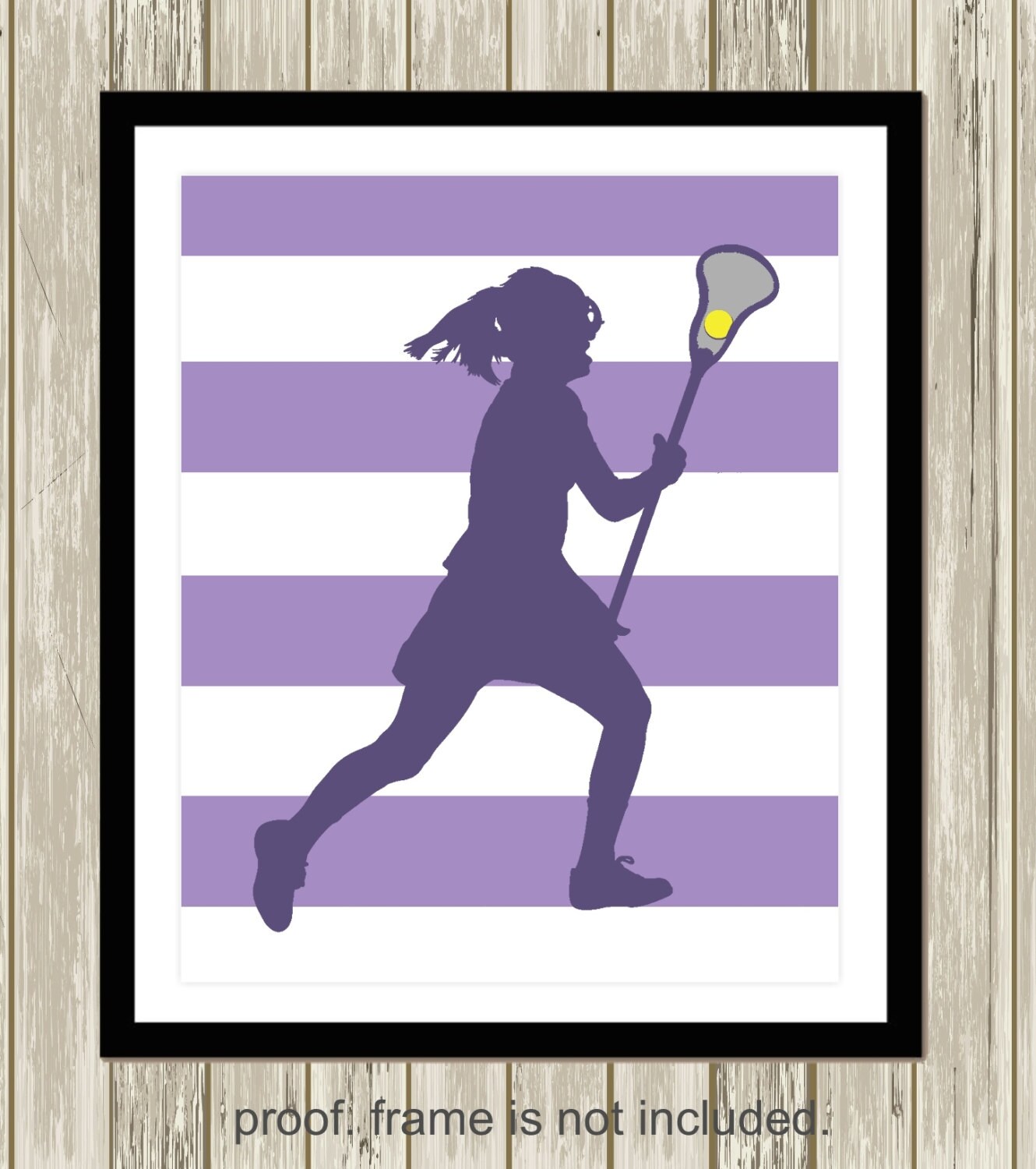 Girl's Wall Art Lacrosse Art Girls Lacrosse Sports Art | Etsy