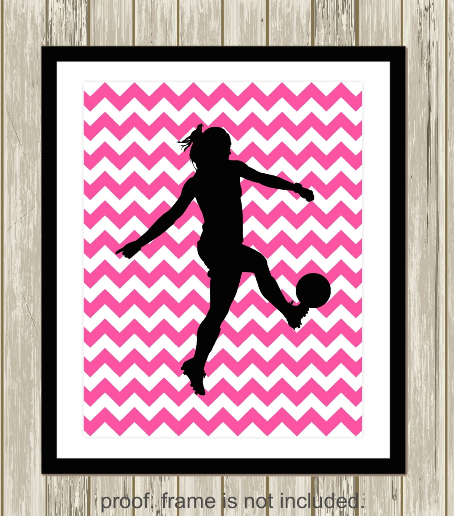 Soccer Room Decor Female Soccer Player Teen Girls Art Girls | Etsy