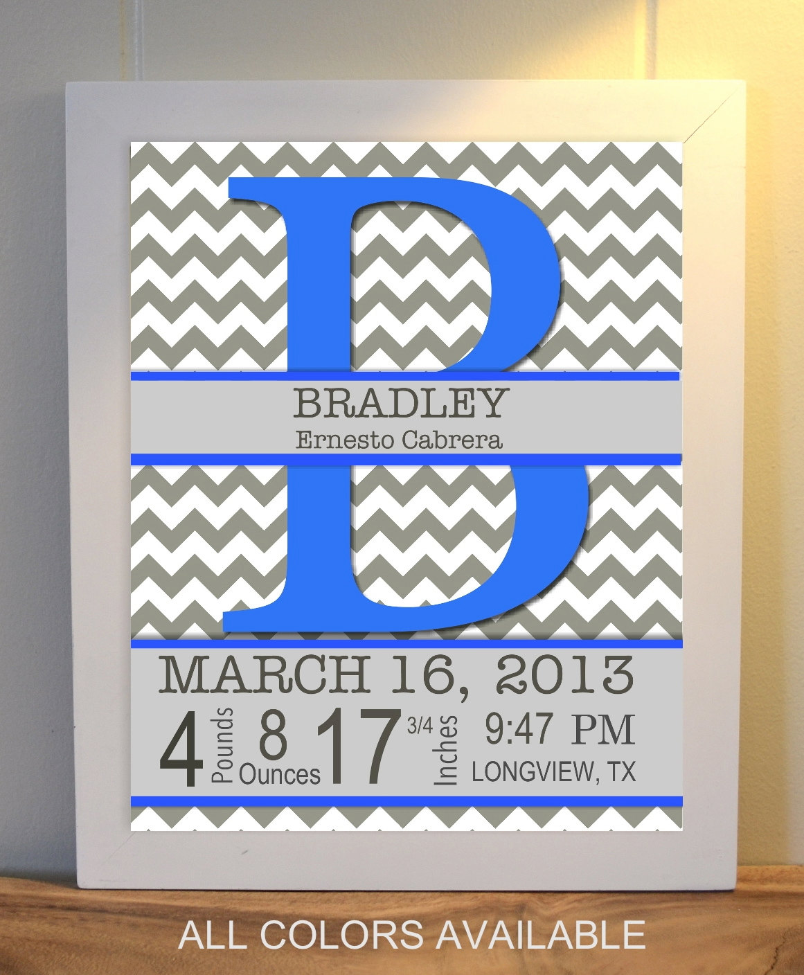Baby Monogram Baby Boy Wall Art Baby Boy Nursery Baby Name | Etsy