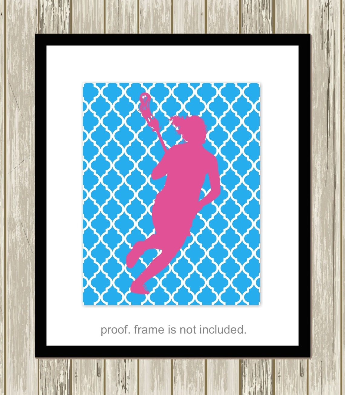 Monogram Girls Lacrosse Wall Art Lacrosse Room Decor Girls - Etsy