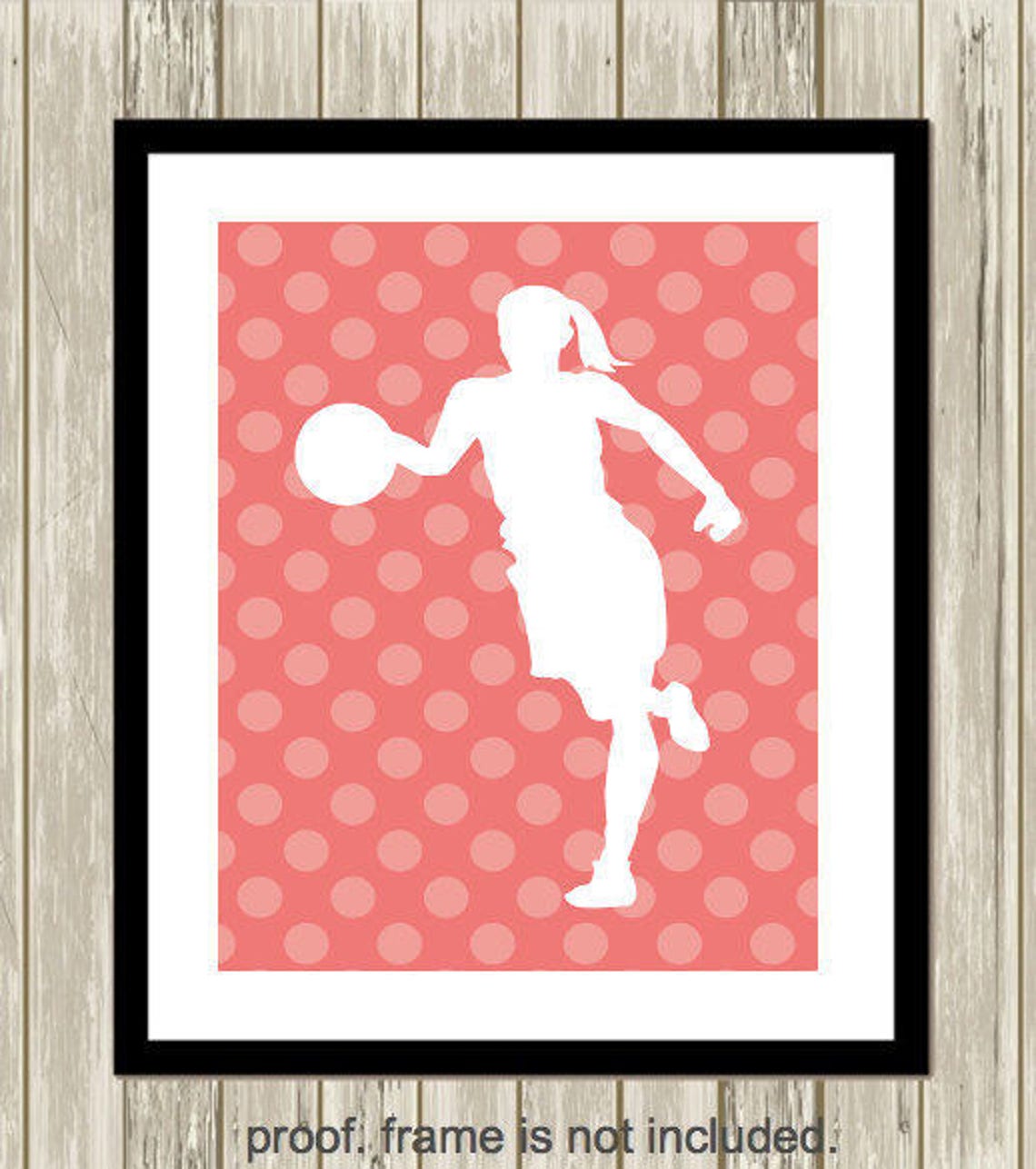 Basketball Wall Art Girls Basketball Girls Room Art Dorm | Etsy