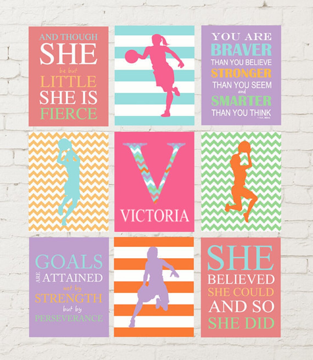 Female Basketball Wall Art, Girls Room Decor, Gift for Her, Basketball ...