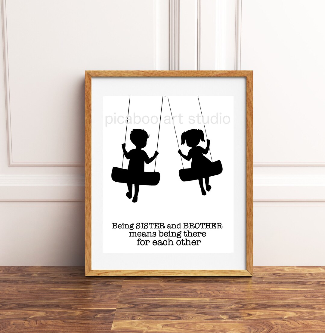 Modern Kids Room Decor, Shared Room, Brother and Sister Wall Art ...
