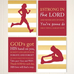 Track and Field Wall Art, Christian Art, Scripture Wall Art, Runner ...