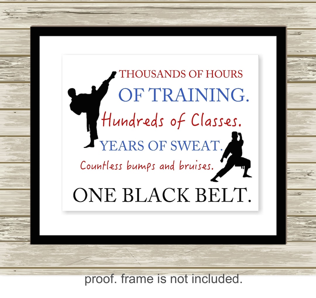 Boys Wall Art, Martial Arts, Karate Boy, Martial Arts Quotes Wall Art ...