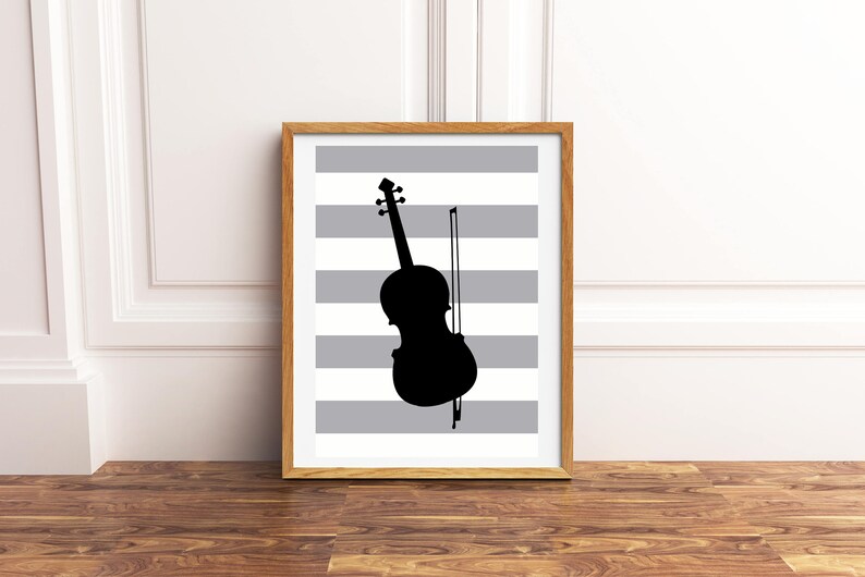 Musician wall art musical instrument wall art violin art | Etsy