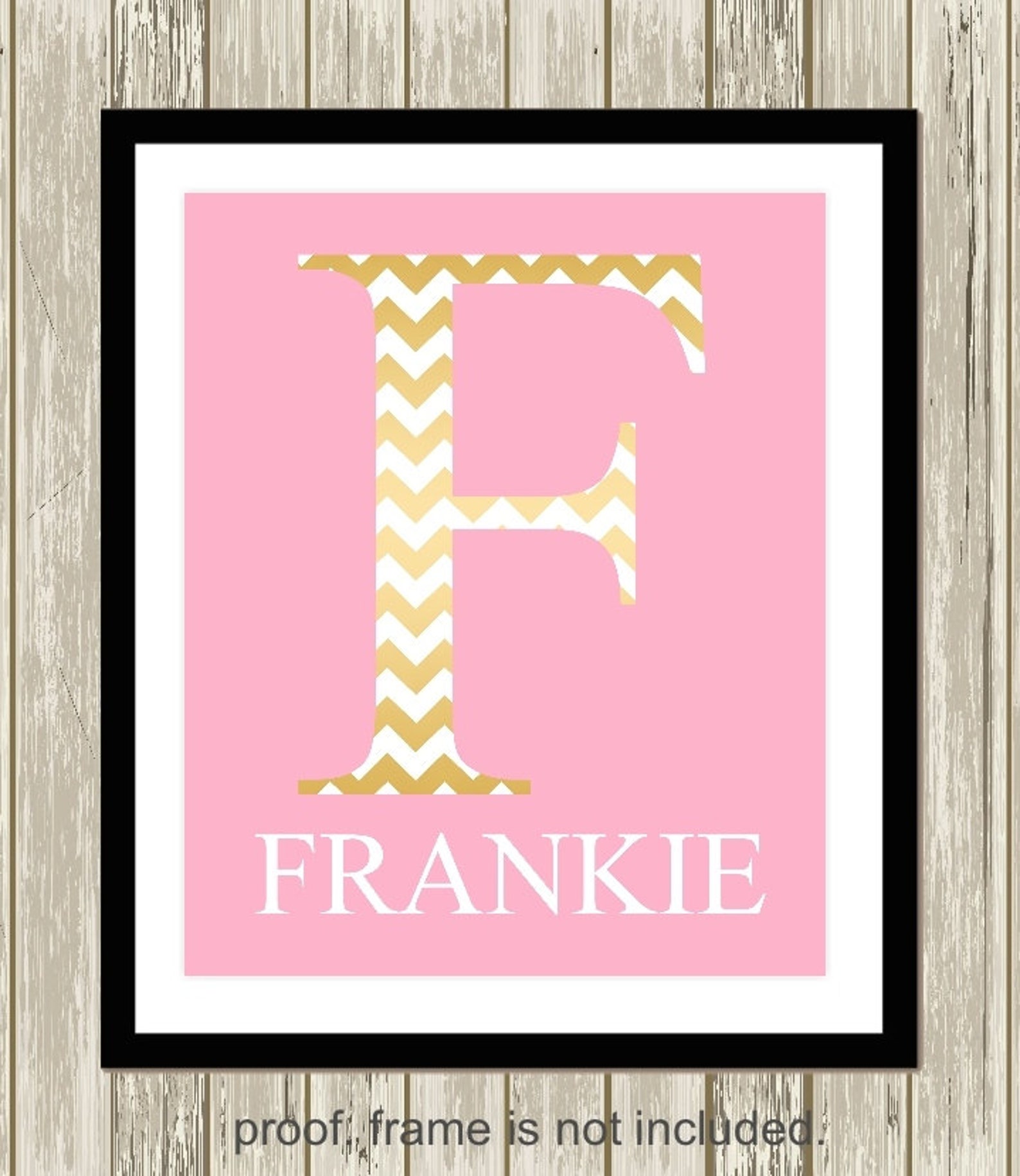 Motivational Art for Girls Monogram Girls Wall Art | Etsy