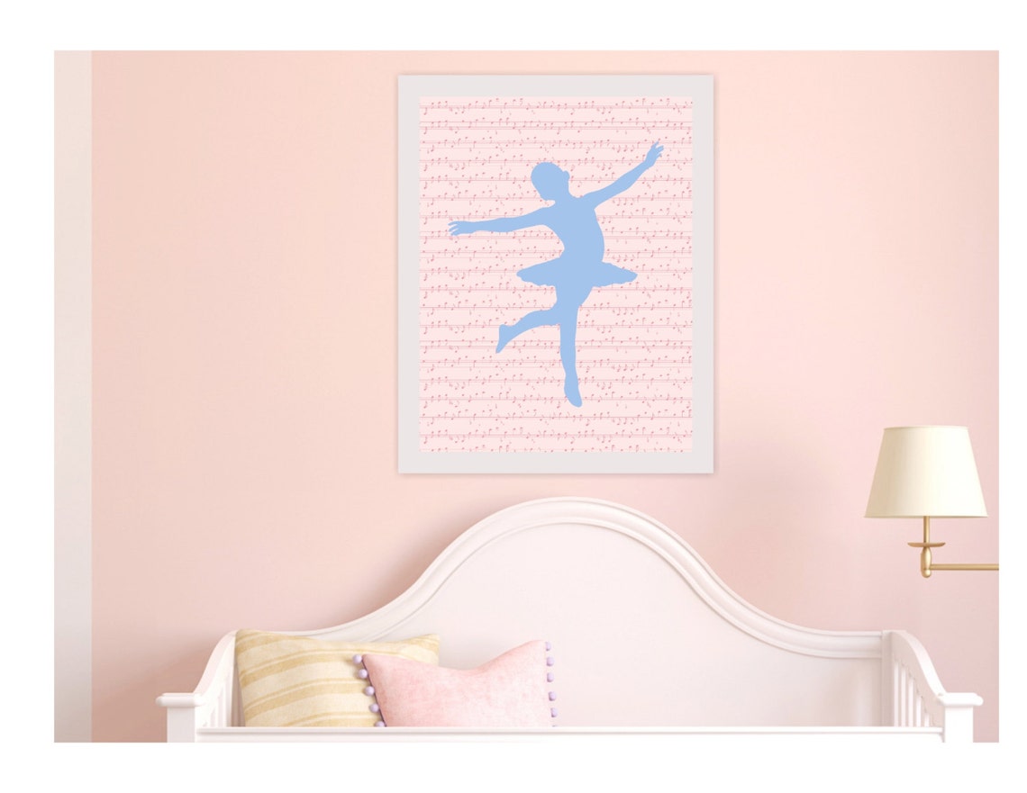 Nursery Art Baby Girl Nursery Musical Notes Girls Room Art - Etsy