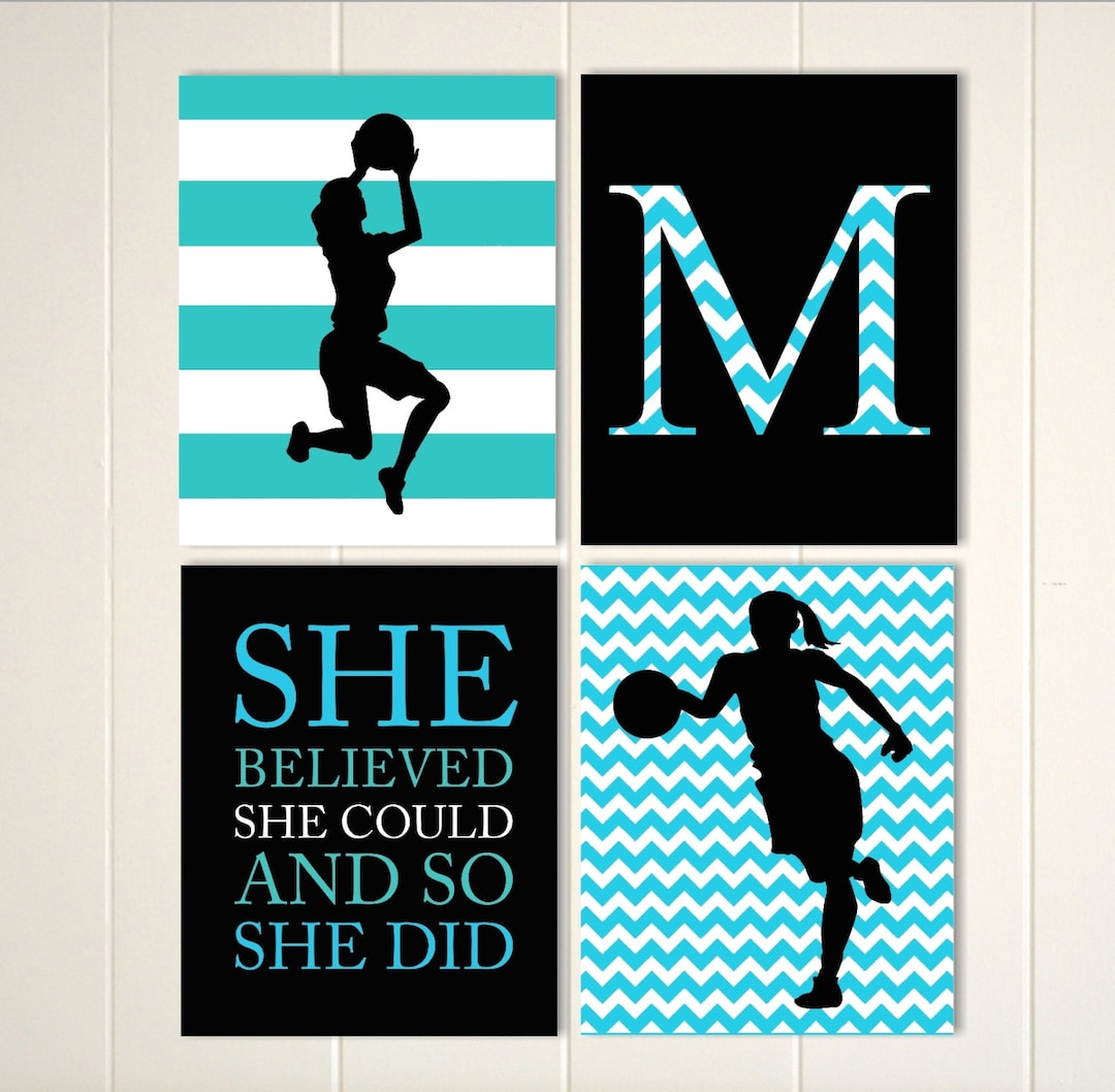 Basketball Girl Girls Wall Art Girl Basketball Player Girls - Etsy