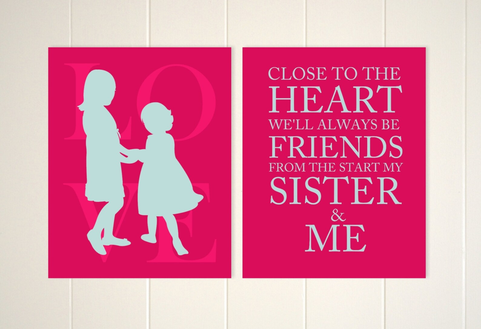 Sisters Inspirational Quote Sisters Wall Art Sisters Shared - Etsy