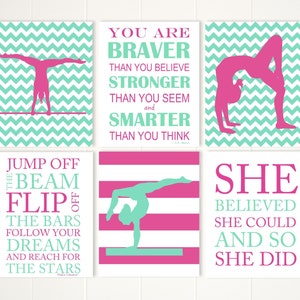 Gymnastics Wall Art, Gymnastics Quotes, Pre Teen Girl Wall Art ...