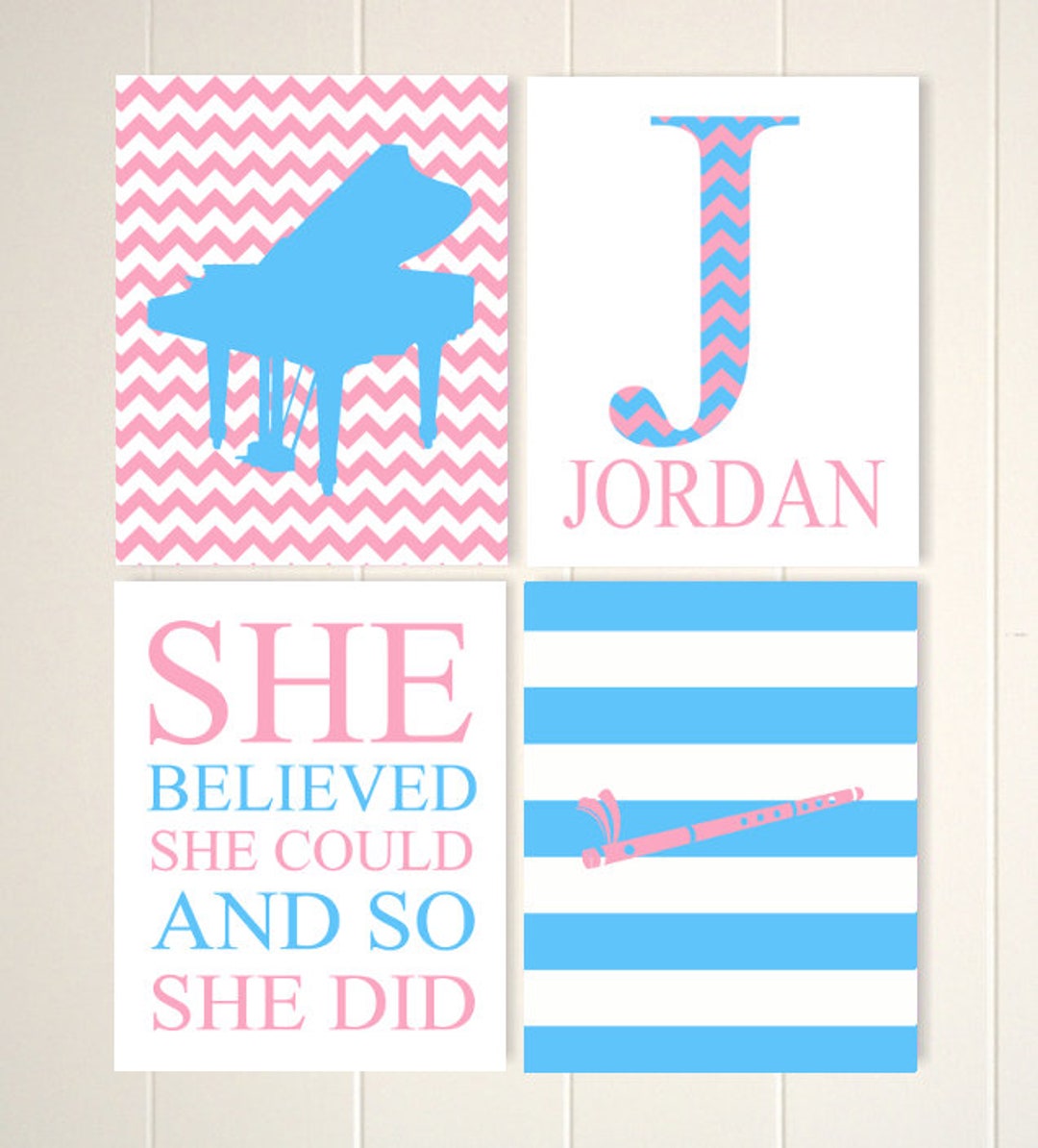 Musical Instrument Wall Art, Flute Wall Art, Piano Wall Art, Girls Art ...