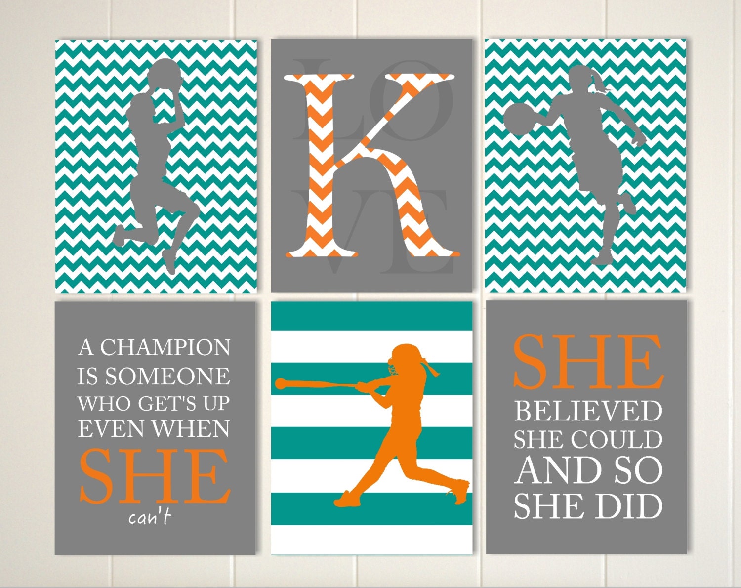 Motivational sports quotes art girls basketball art softball | Etsy