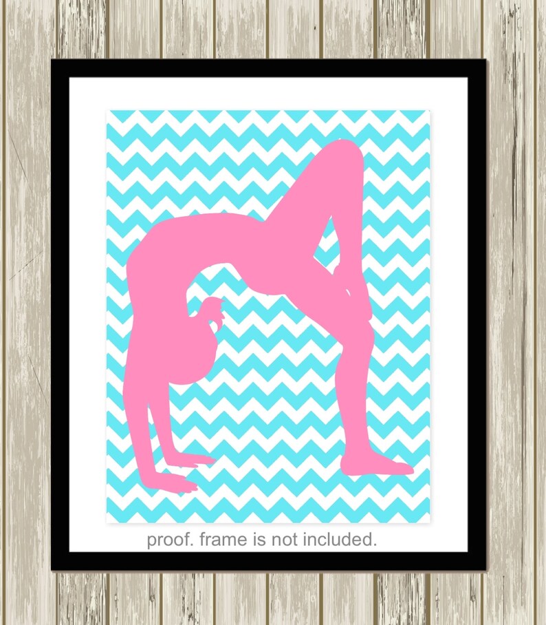 Ballerina Wall Art Dance Room Decor Tumbling Gymnastics | Etsy