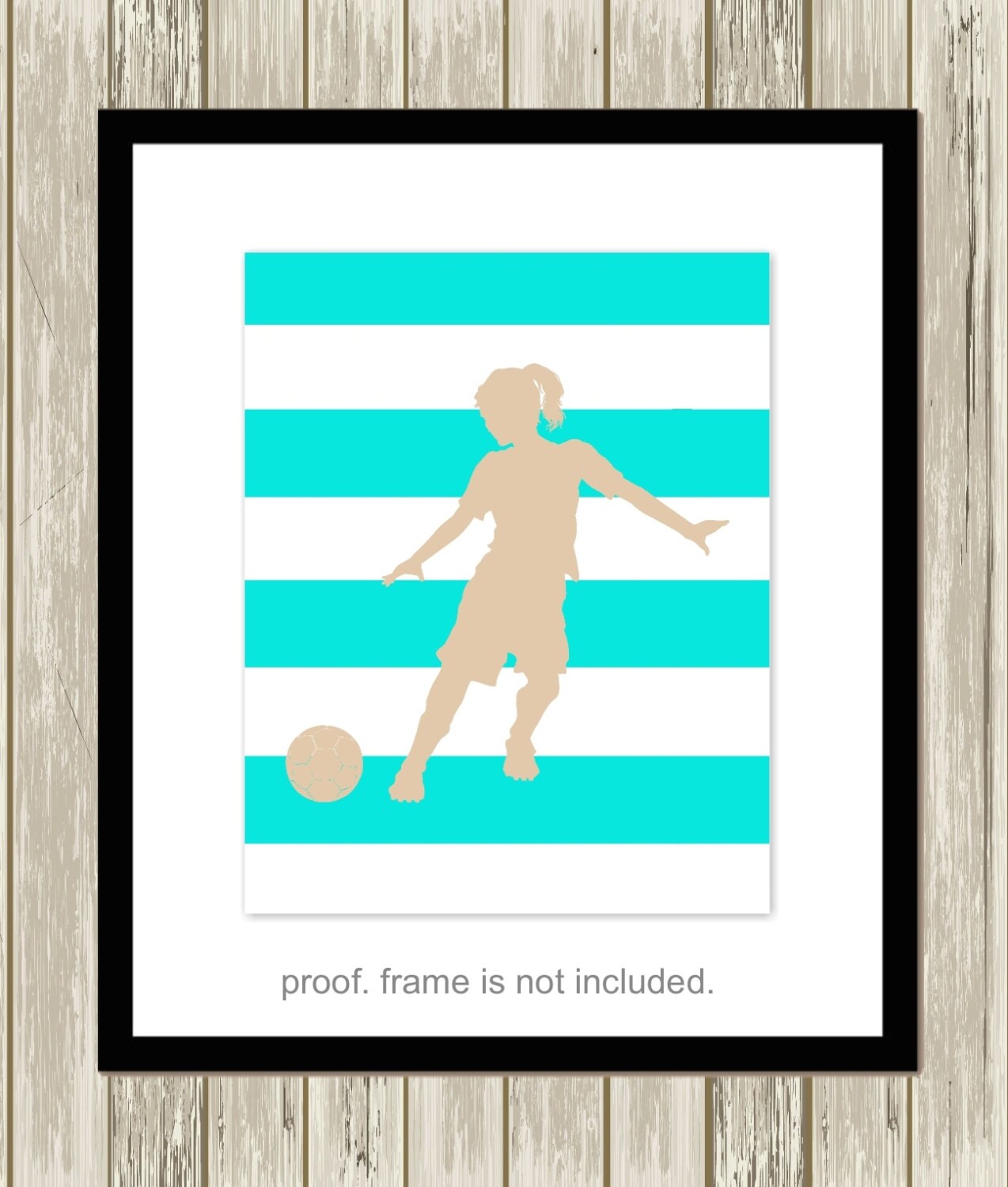Soccer girl wall art soccer room decor girls wall art girls | Etsy