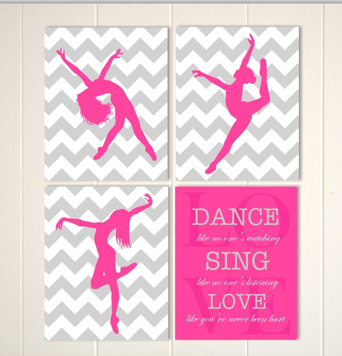 Girls Dance Decor Dance Wall Art Modern Dance Art Girls - Etsy