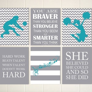 Volleyball, Cheerleader Wall Art, Music Notes, Gift for Girl, Girls ...