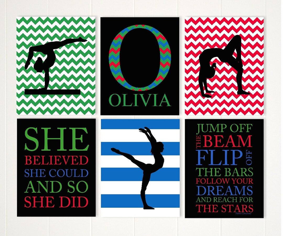 Gymnastics Wall Art, Gymnastics Quotes, Pre Teen Girl Wall Art ...