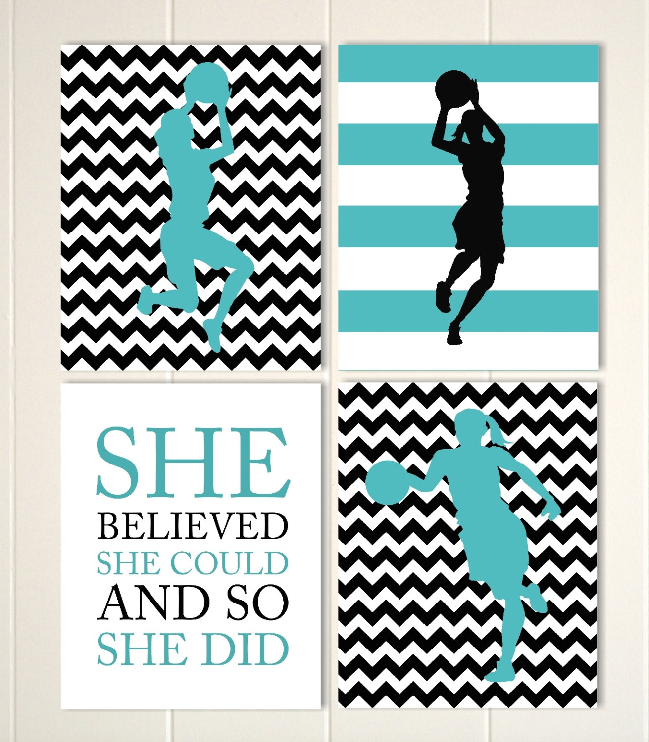 Basketball girls wall art girls room decor teen girl gift | Etsy