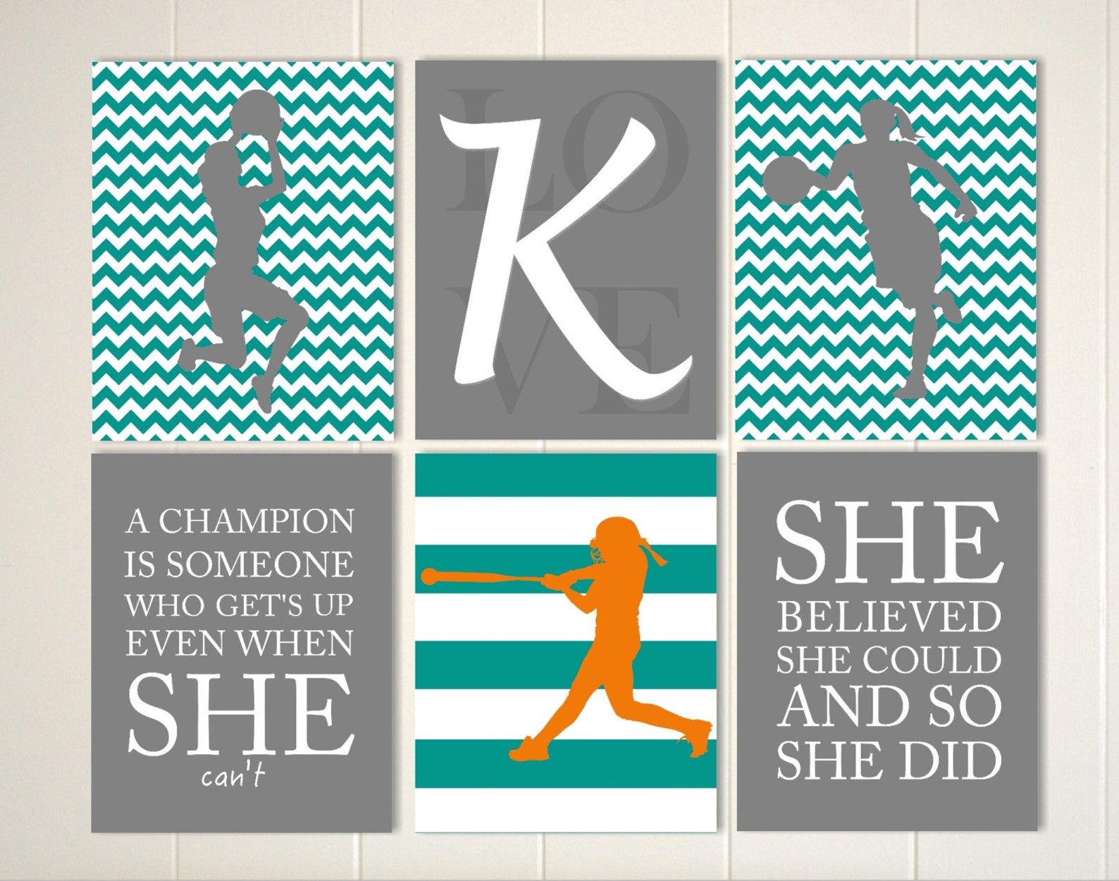 Motivational sports quotes art girls basketball art softball | Etsy