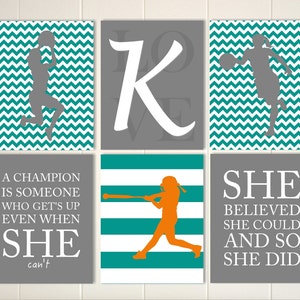 Motivational Sports Quotes Art, Girls Basketball Art, Softball Wall Art ...