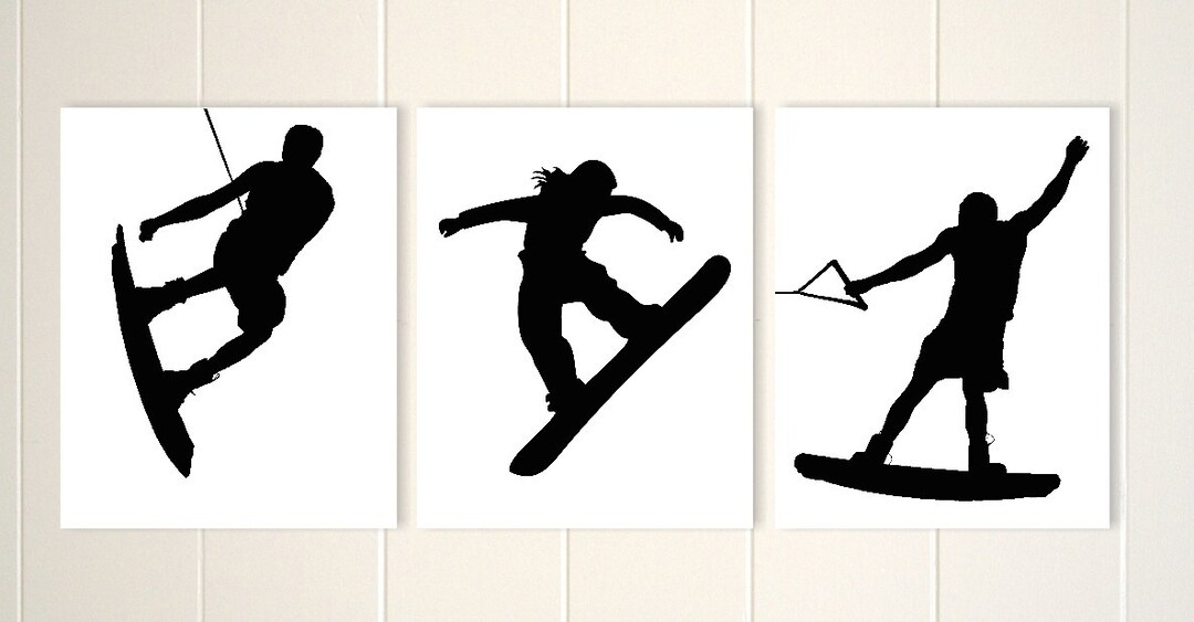 Wakeboarding Wall Art, Wakeboard, Snowboarding, Snowboard Art, Boy's ...