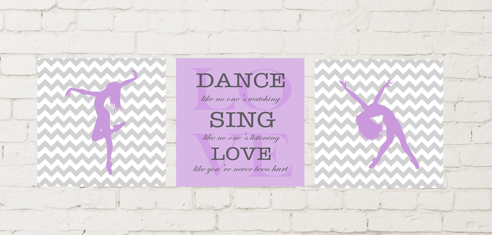 Dance Wall Art Set Dancer Art Print Modern Dance Dance Sign | Etsy