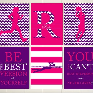 Teen Girl Gift Idea, Girls Wall Art, Basketball Girl, Runner Girl Wall ...