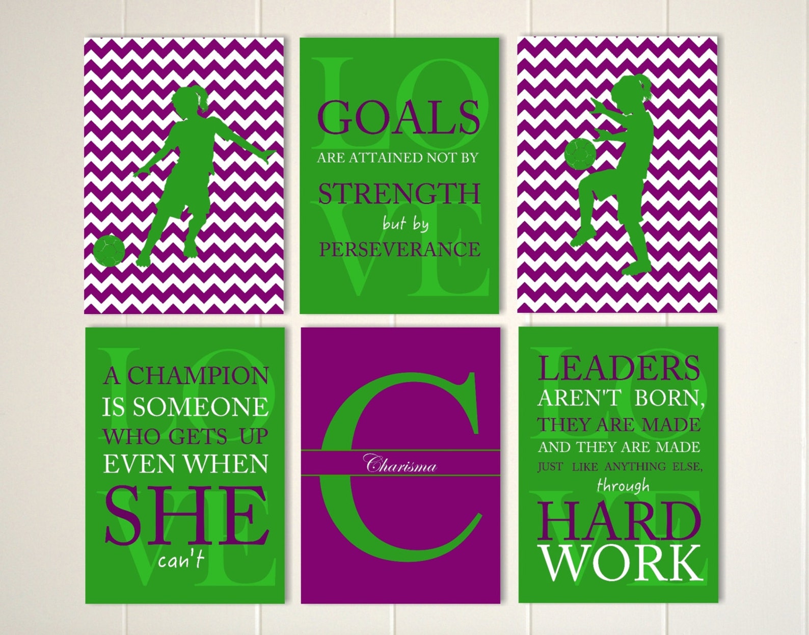 Soccer Girl Inspirational Quote Art for Girls Sports Art - Etsy