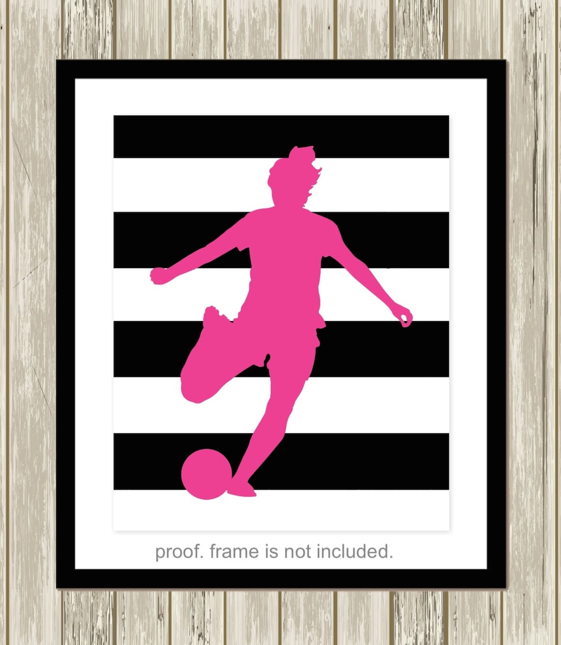 Girls Wall Art Soccer Room Decor Soccer Girl Motivational - Etsy