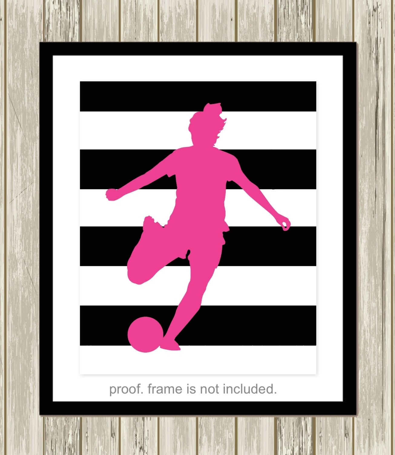 Girls Wall Art Soccer Room Decor Soccer Girl Motivational - Etsy