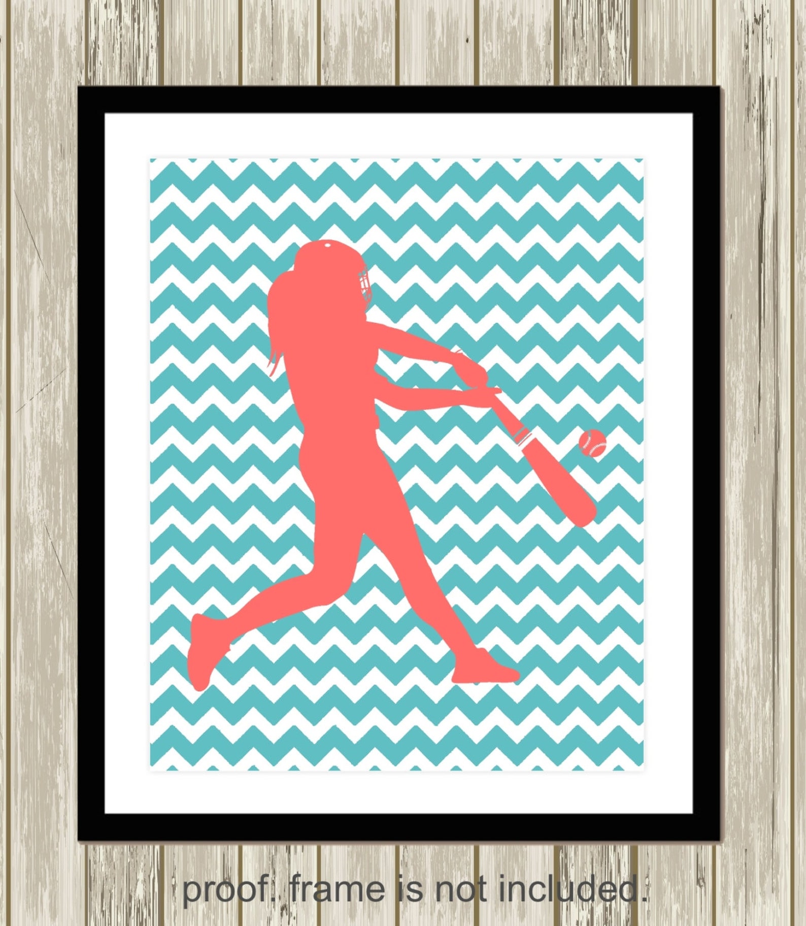 Inspirational Girls Sports Art Softball Wall Art Softball - Etsy