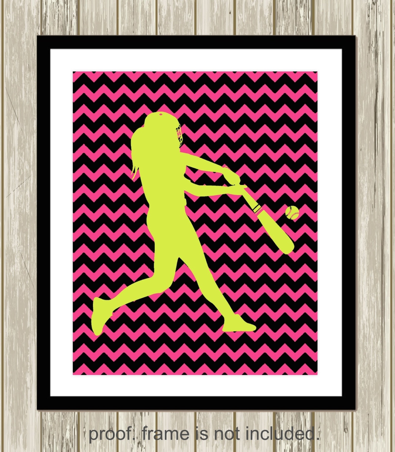 Softball Girls Softball Wall Art Softball Art Girls - Etsy